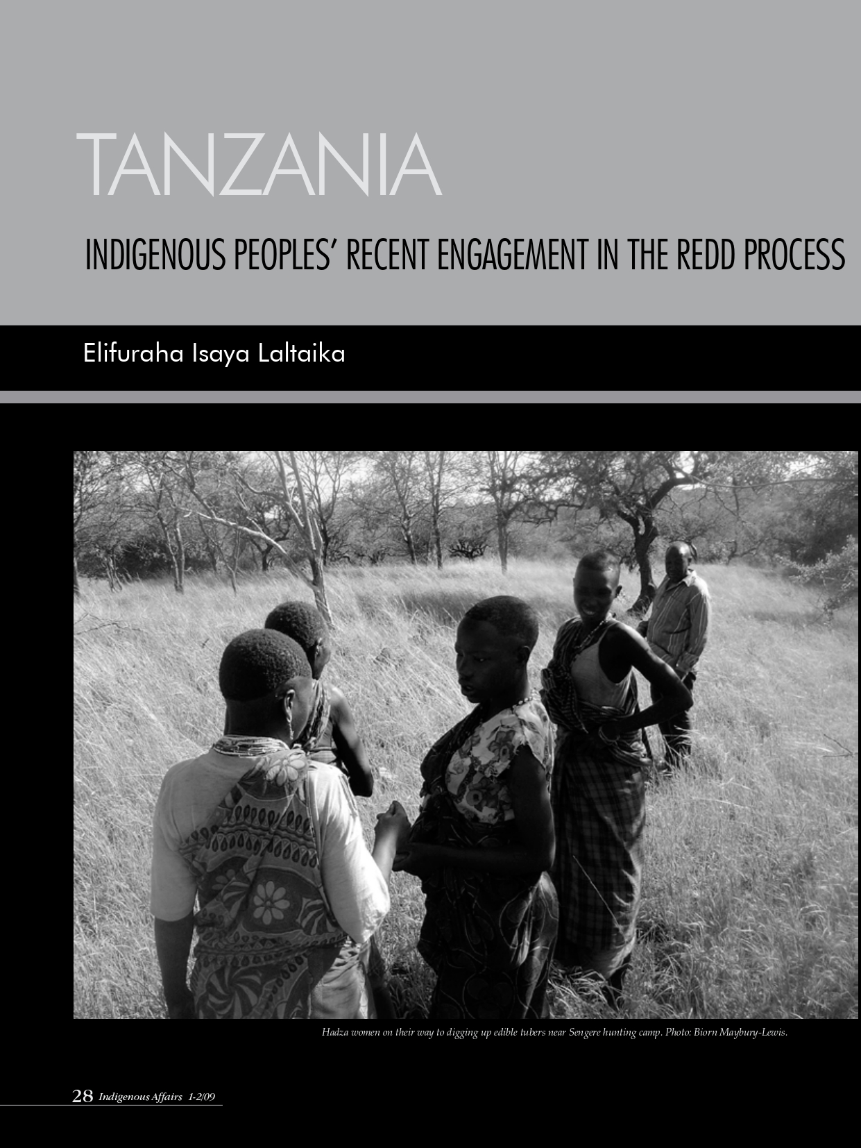 Indigenous Affairs 1/09: Tanzania: Indigenous peoples' recent ...