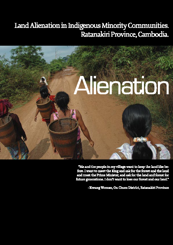 Land Alienation in Indigenous Minority Communities. Ratanakiri Province ...